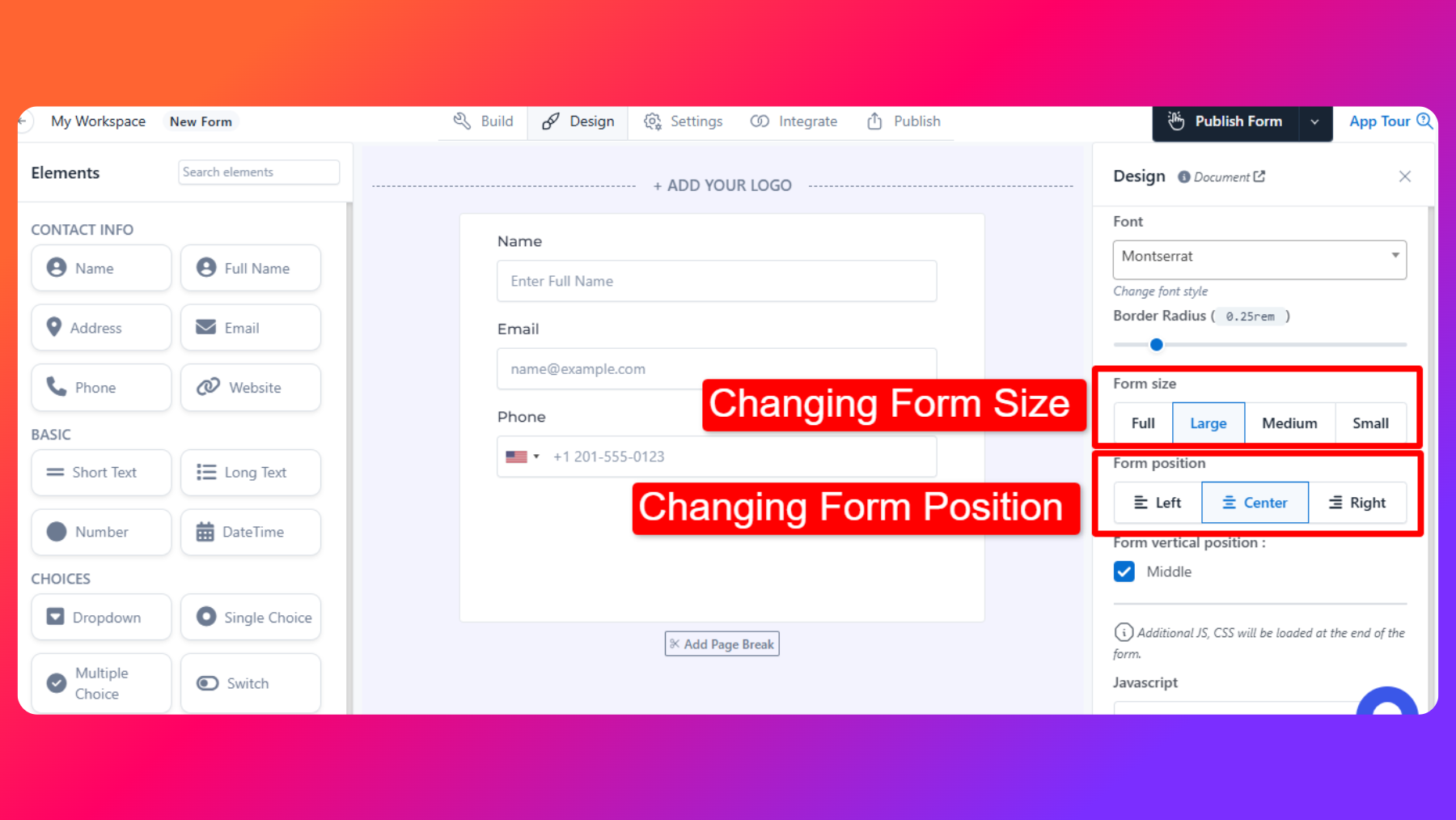 🎨 Designing a Beautiful Form to Match Your Brand | FormNX